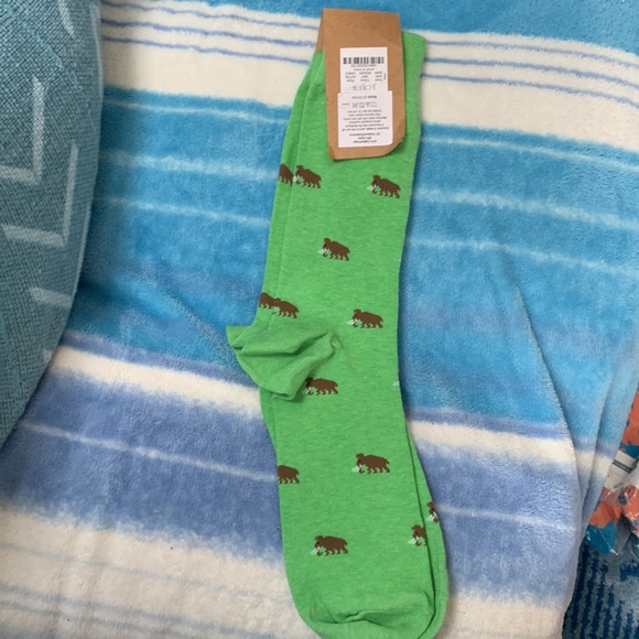 J. Crew | Underwear & Socks | J Crew Woolly Mammoth Green Socks | Poshmark